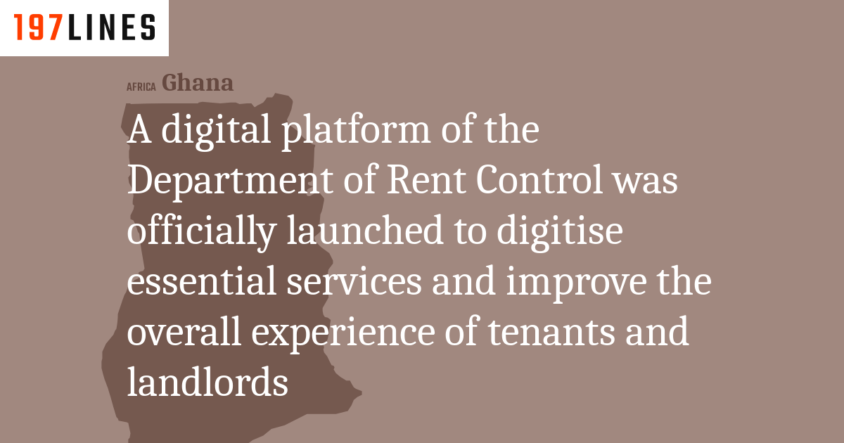 a digital platform of the Department of Rent Control was officially ...