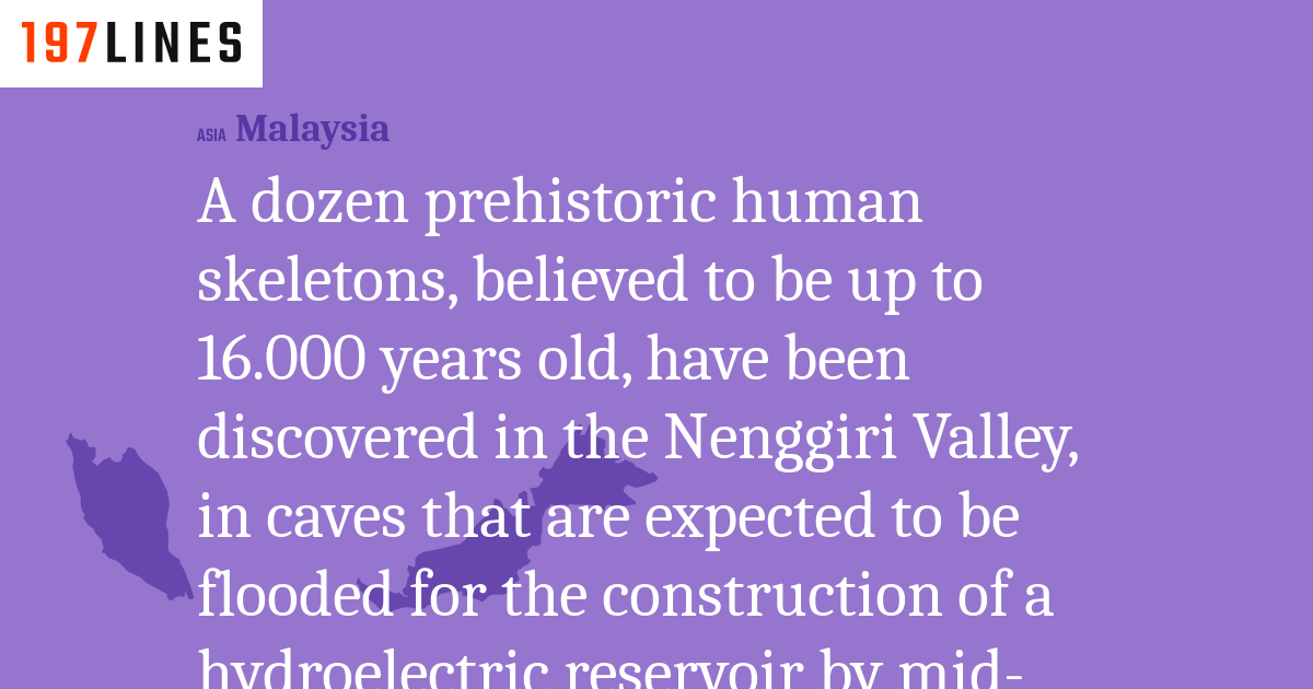 According to Live Science, a dozen prehistoric human skeletons ...