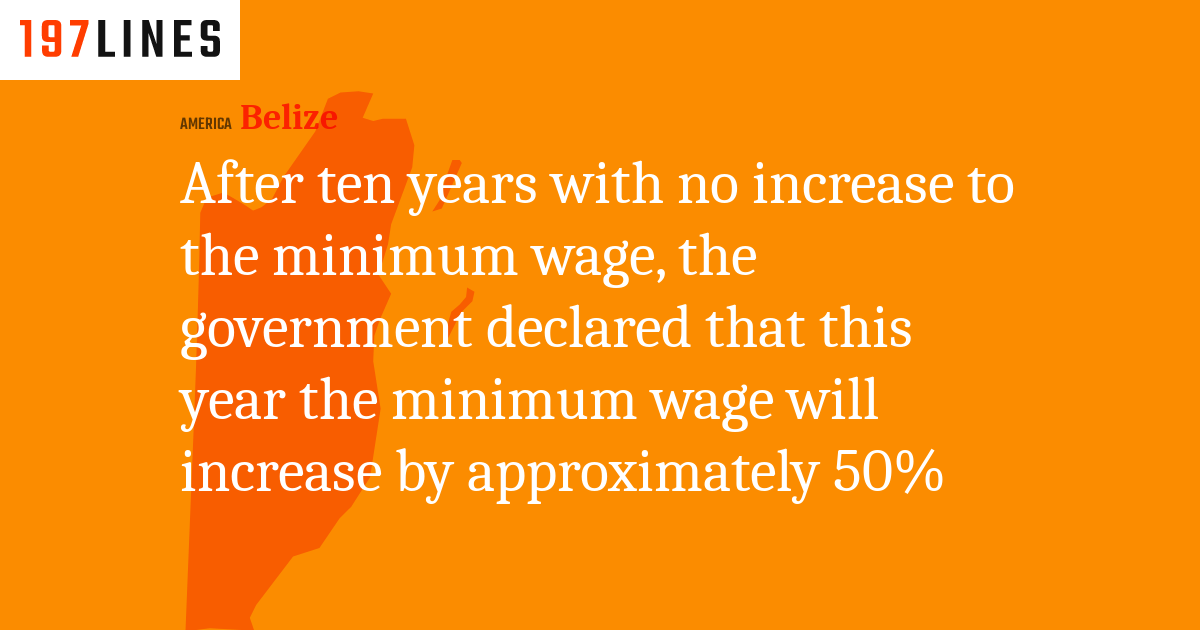 After ten years with no increase to the minimum wage, the government ...