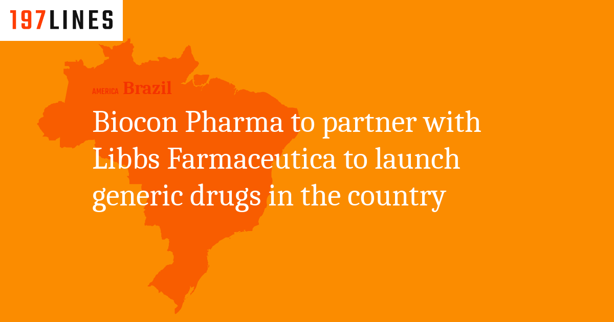 Biocon Pharma to partner with Libbs Farmaceutica to launch generic ...