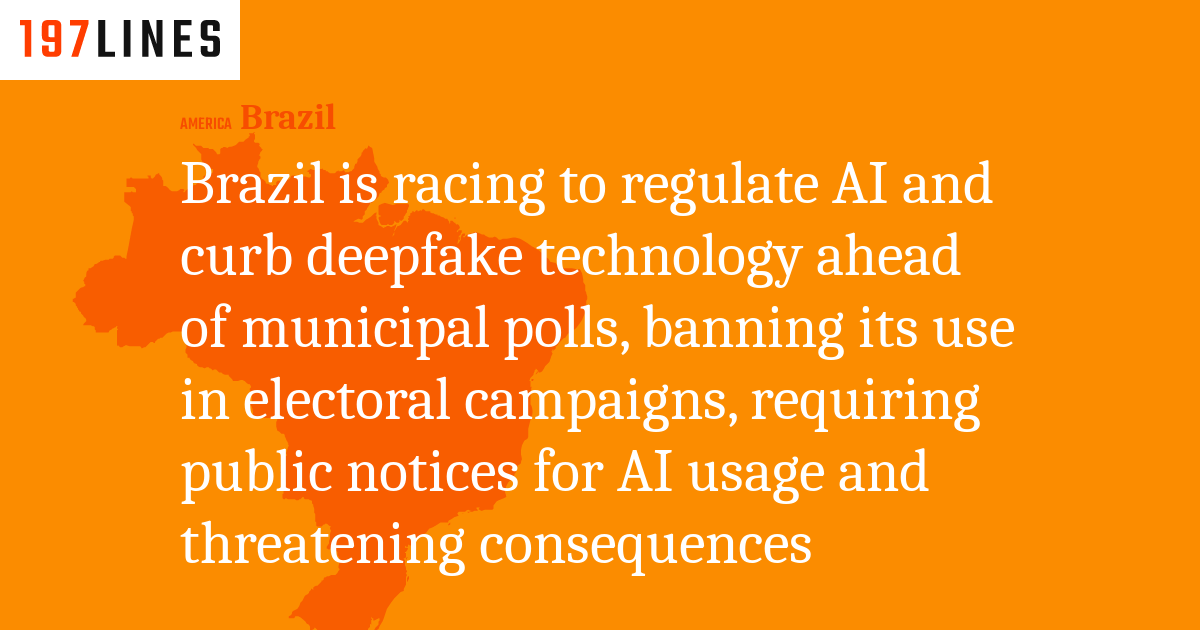 Brazil is racing to regulate AI and curb deepfake technology ahead of ...