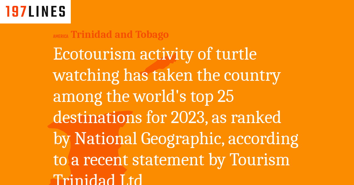Ecotourism activity of turtle watching has taken the country among the ...