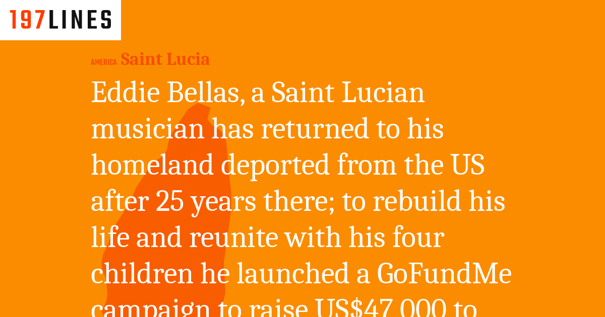 Eddie Bellas, a Saint Lucian musician has returned to his homeland ...