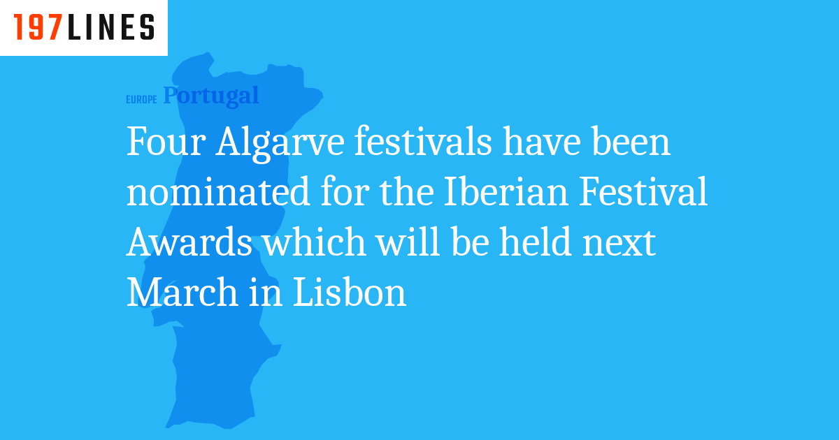 Four Algarve festivals have been nominated for the Iberian Festival ...