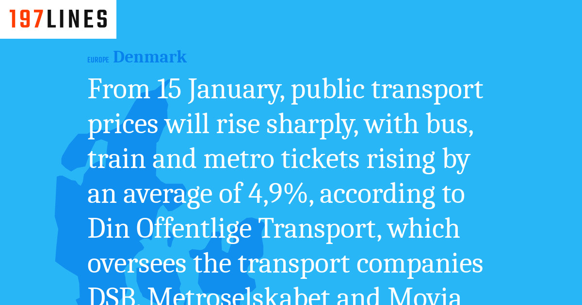 From 15 January, public transport prices will rise sharply, with bus ...
