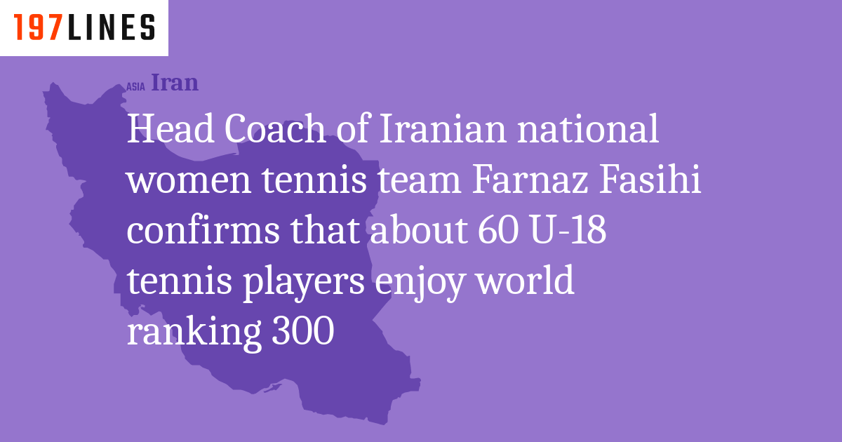 Head Coach of Iranian national women tennis team Farnaz Fasihi confirms ...