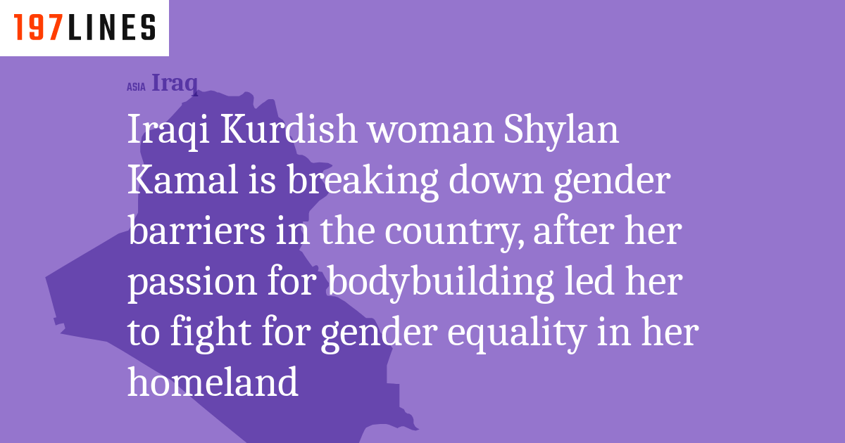 Iraqi Kurdish woman Shylan Kamal is breaking down gender barriers in ...