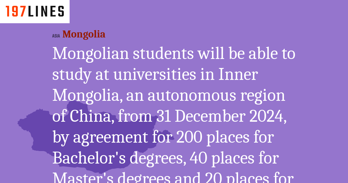 Mongolian students will be able to study at Inner Mongolian ...