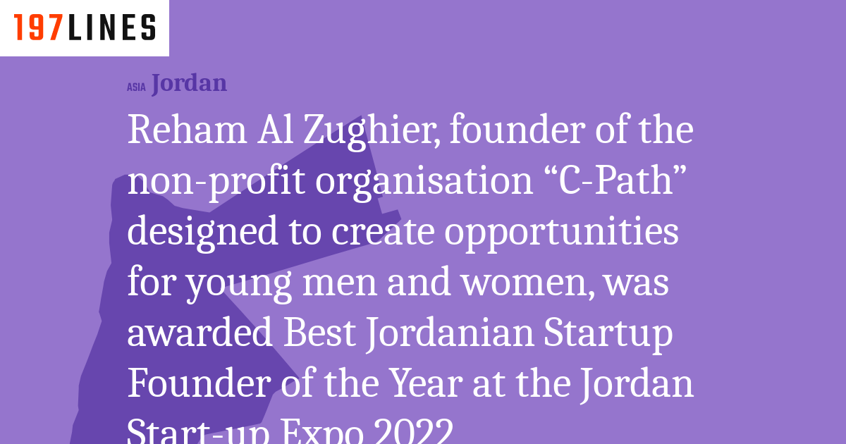 Reham Al Zughier, founder of the non-profit organisation “C-Path ...