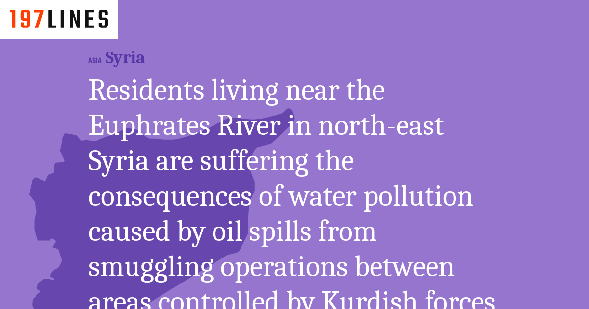 Residents living near the Euphrates River in north-east Syria are ...