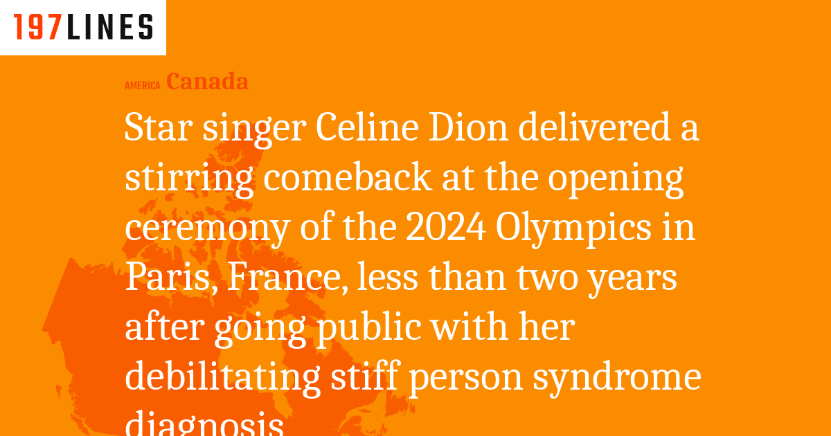 Star singer Celine Dion - 197lines