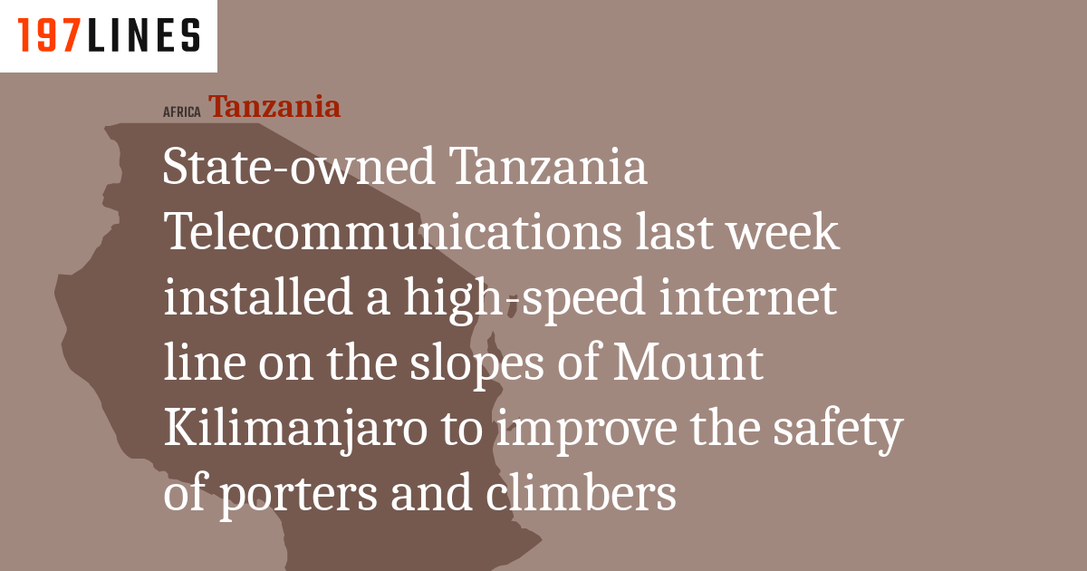State-owned Tanzania Telecommunications last week installed a high ...