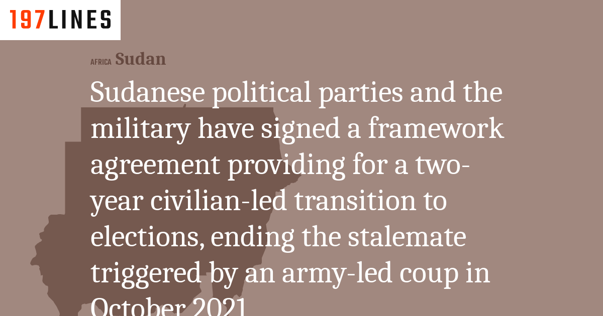 Sudanese political parties and the military have signed a framework ... Sudanese political parties and the military have signed a framework ...