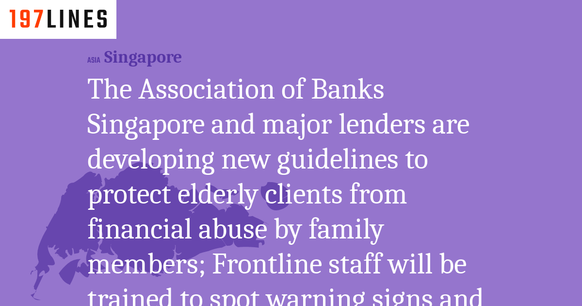 The Association of Banks Singapore and major lenders, are developing ...