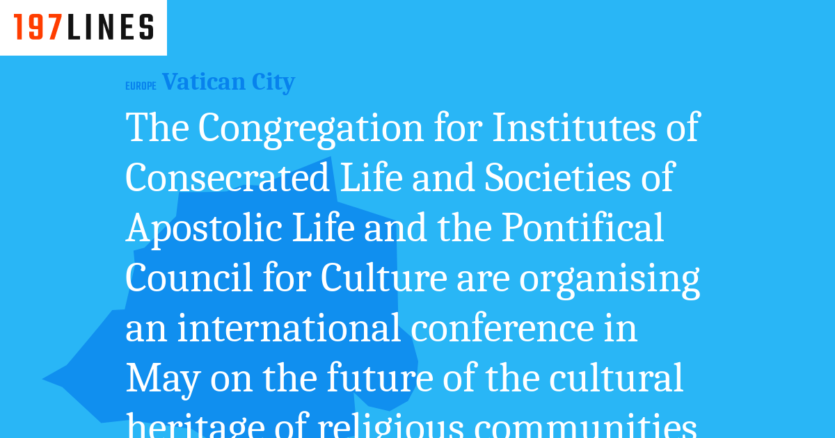 The Congregation for Institutes of Consecrated Life and Societies of ...