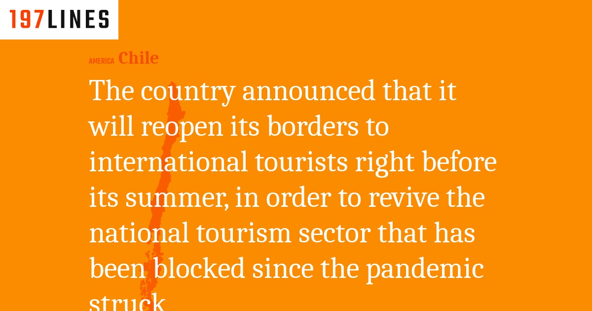 The country announced that it will reopen its borders to international ...
