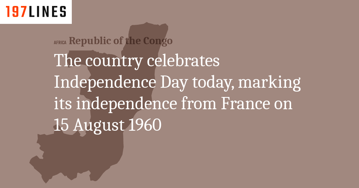 The country celebrates Independence Day today, marking its independence ...