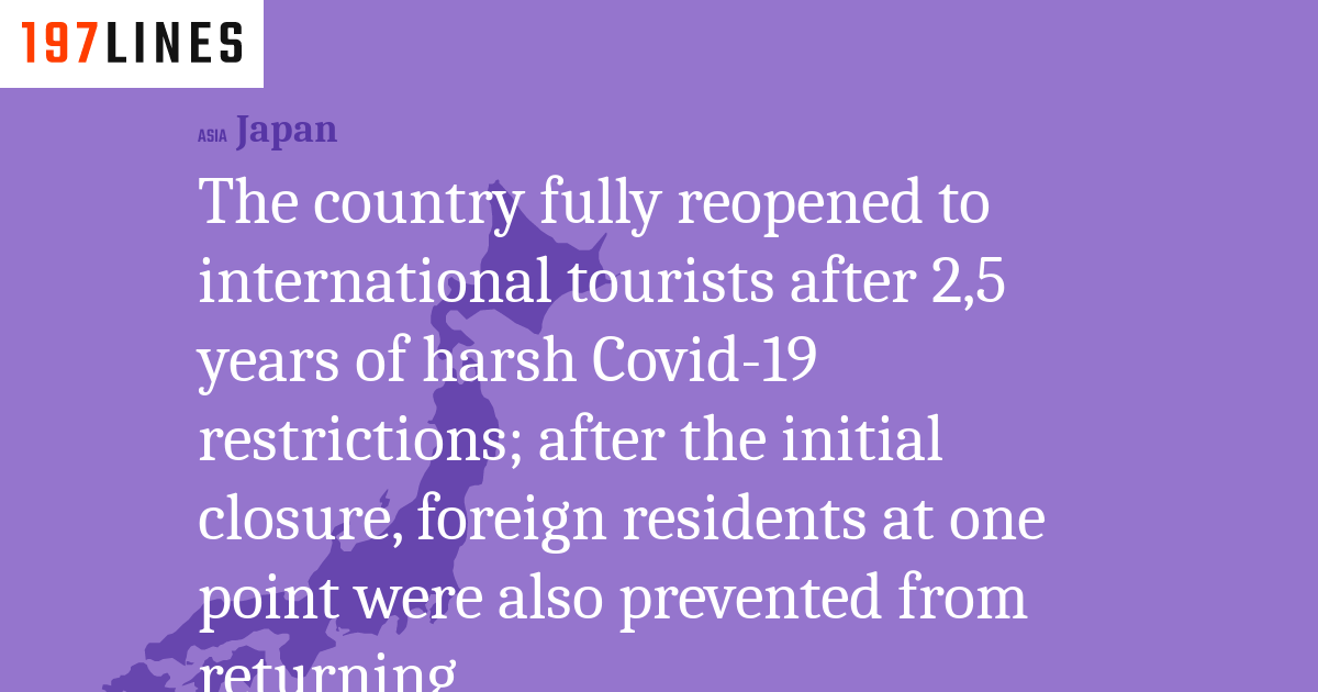 The country fully reopened to international tourists after 2,5 years of ...
