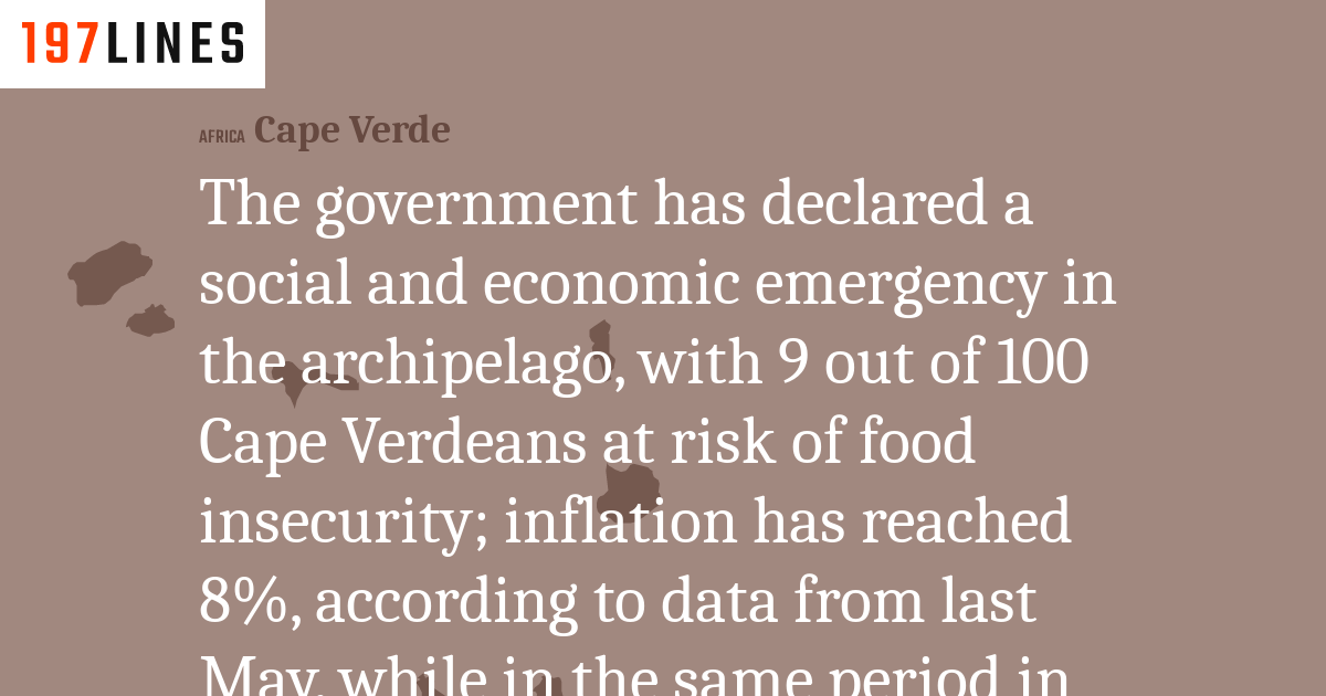 The government has declared a social and economic emergency in the ...