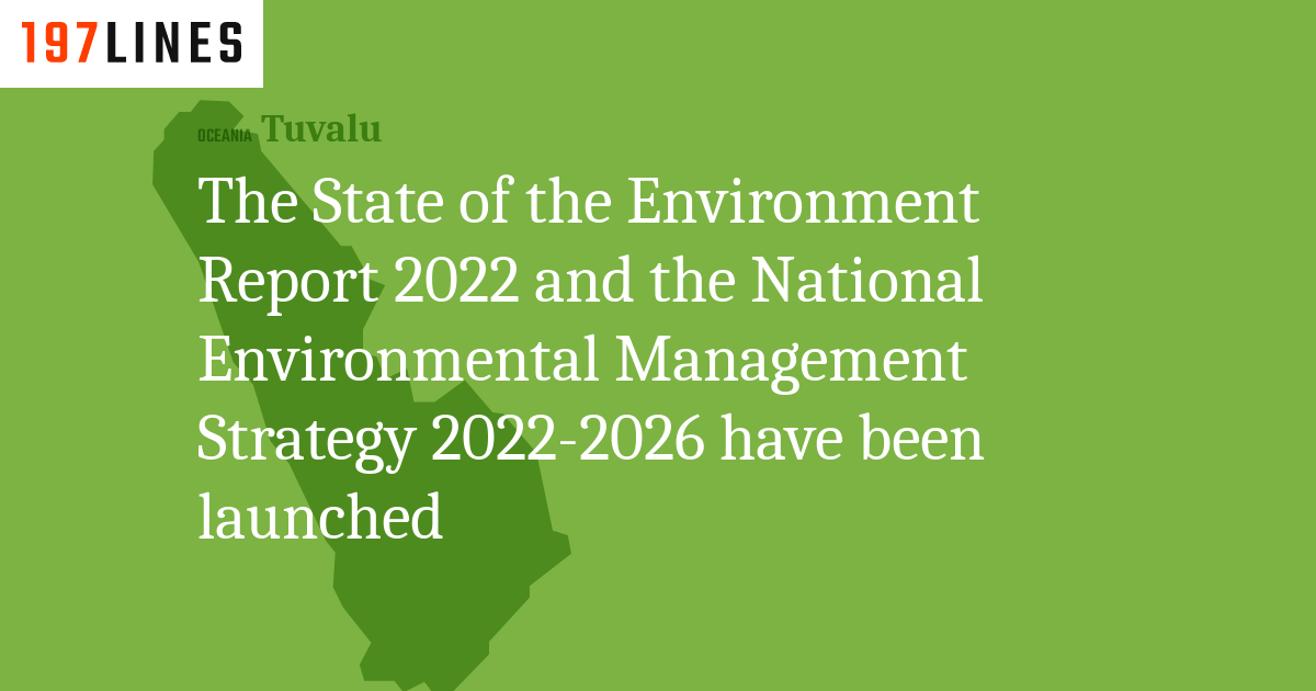 The State of the Environment Report 2022 and the National Environmental ...