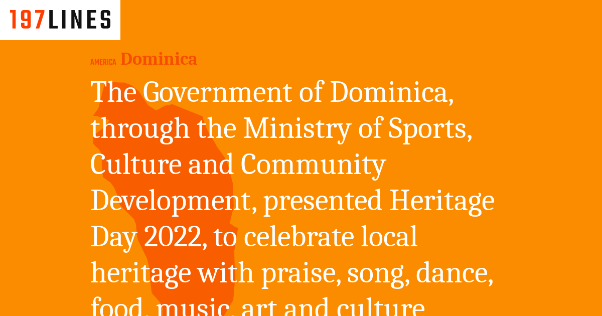 The Government of Dominica, through the Ministry of Sports, Culture and ...
