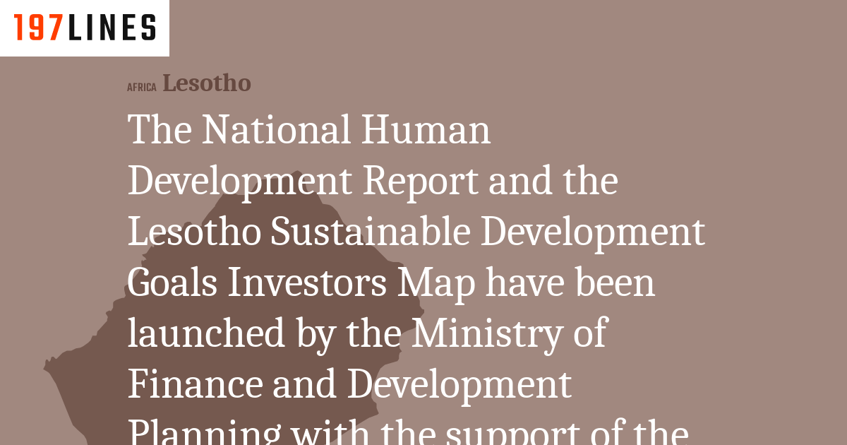 The Ministry of Finance and Development Planning, with support from the ...