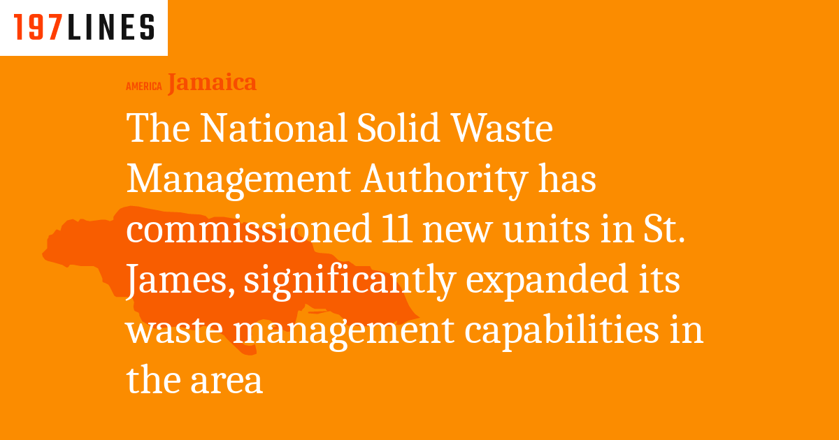The National Solid Waste Management Authority has significantly ...