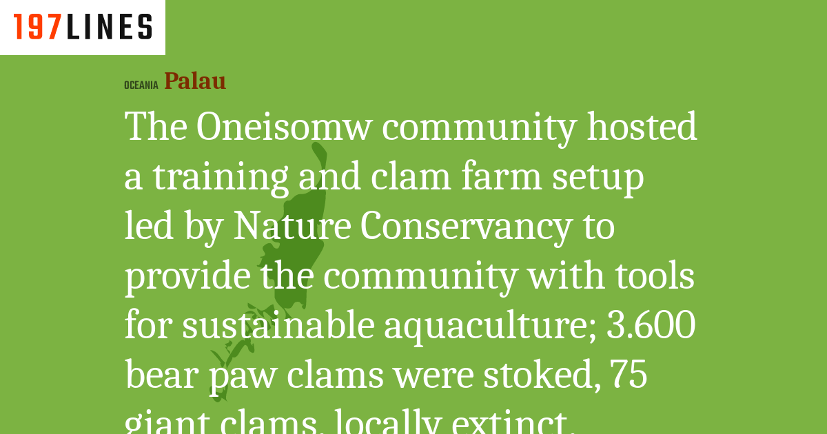 The Oneisomw community in Chuuk State hosted an aquaculture training ...