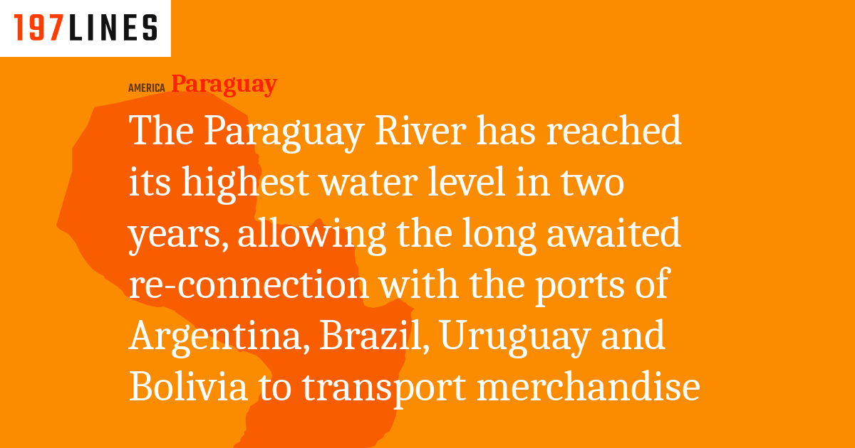 The Paraguay River has reached its highest water level in two years ...