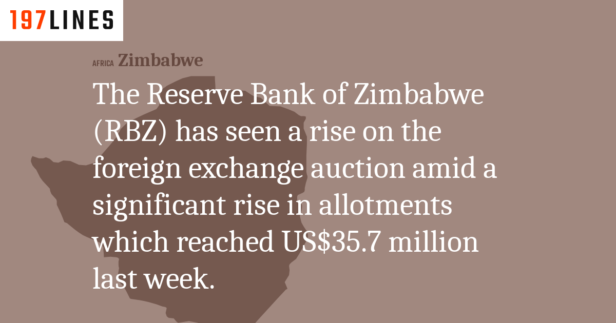 The Reserve Bank of Zimbabwe (RBZ) has seen a rise on the foreign ...