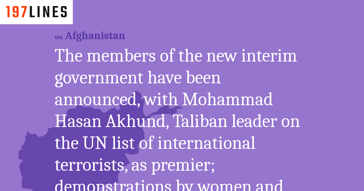 The members of the new interim government have been announced, with ...